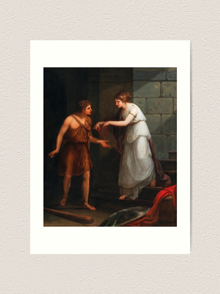 "Theseus and Ariadne | Angelika Kauffmann | 1782 Greek Mythology Art ...