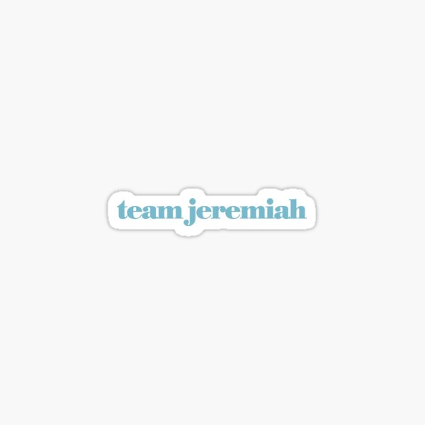 "Team Jeremiah The summer I turned pretty" Sticker for Sale by eemayoo ...