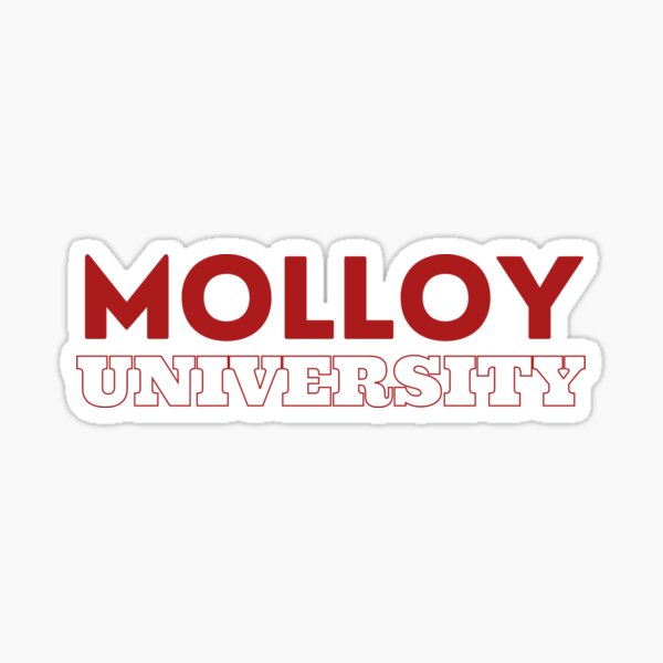 "Molloy Univ." Sticker for Sale by ncapofarri | Redbubble