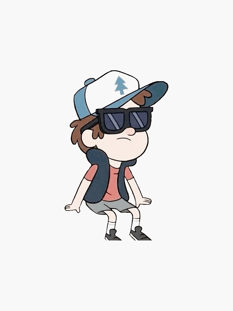 "Dipper Pines Gravity Falls" Sticker for Sale by eheffern2117 | Redbubble
