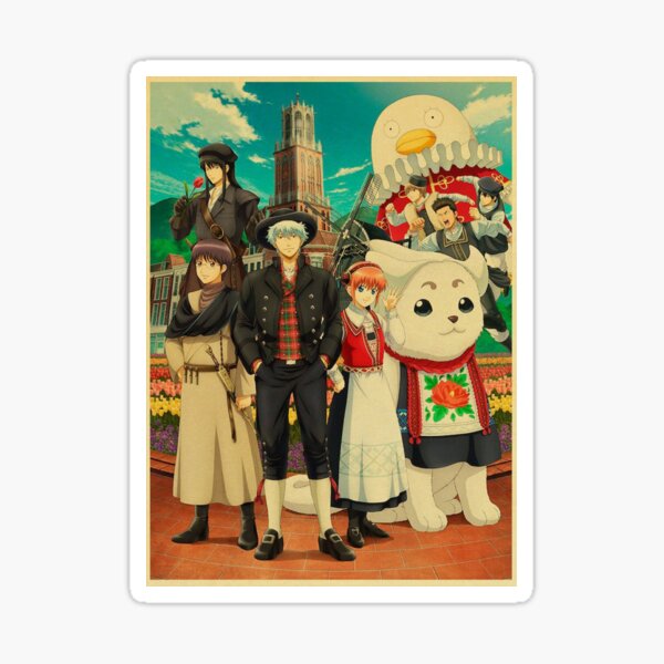 "Gintama" Sticker for Sale by zathworkart | Redbubble