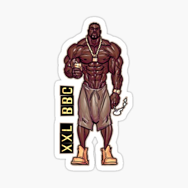 Xxl Bbc White Sticker For Sale By Nickphillips Redbubble