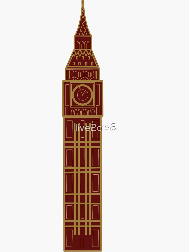 "Big Ben" Sticker for Sale by live2cre8 | Redbubble