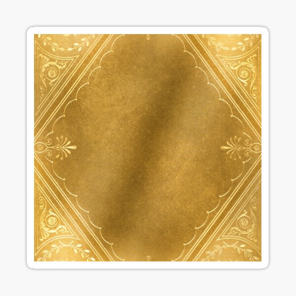 "Ornate Gold Diamond" Sticker for Sale by PaperElement | Redbubble