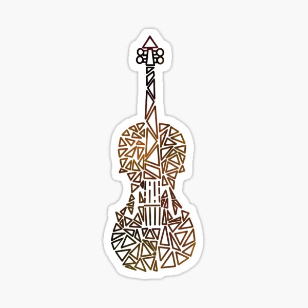 "String Instrument Sticker" Sticker for Sale by live2cre8 | Redbubble