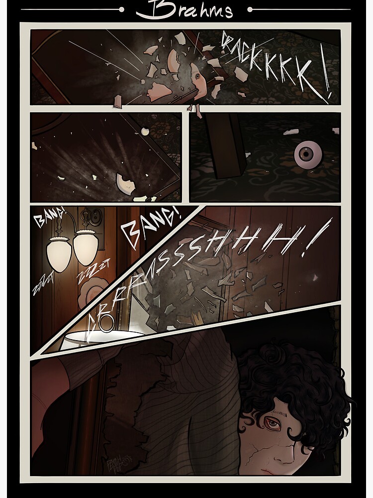 "Brahms Heelshire Comic Page" Art Board Print for Sale by Peachpoppp ...