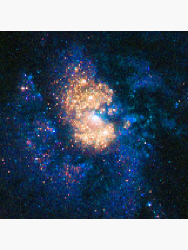 Póster «Pixel Art Galaxy NGC 342 de 16 bits en azul» de AncientTeknolog ...