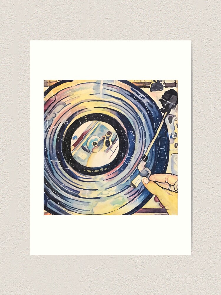 "Watercolor Record Player" Art Print by shmebulock618 | Redbubble