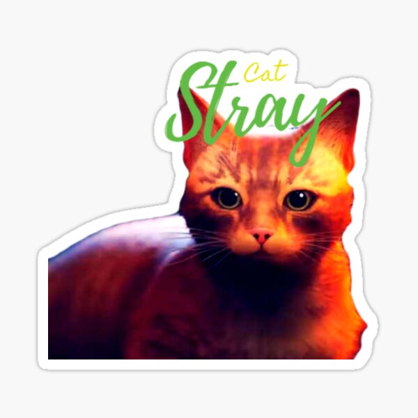 "Stray cat " Sticker for Sale by ghostart32 | Redbubble