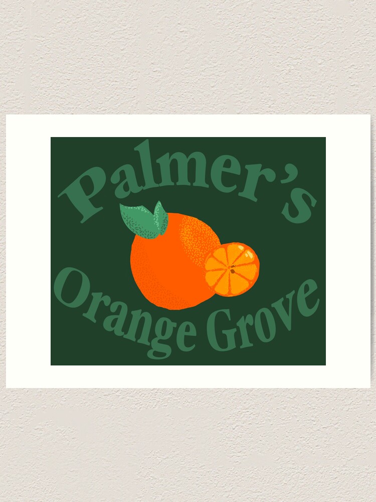 "vintage orange grove logo" Art Print for Sale by asteroid-fella ...