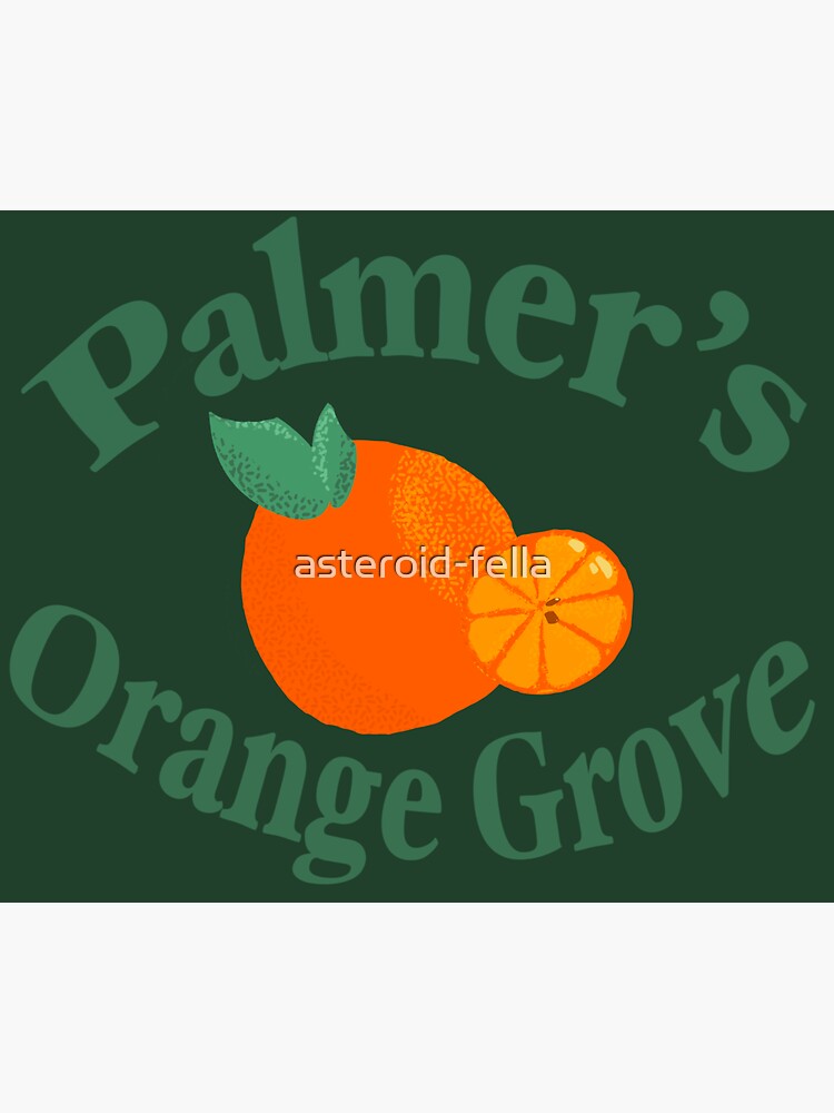 "vintage orange grove logo" Sticker for Sale by asteroid-fella | Redbubble