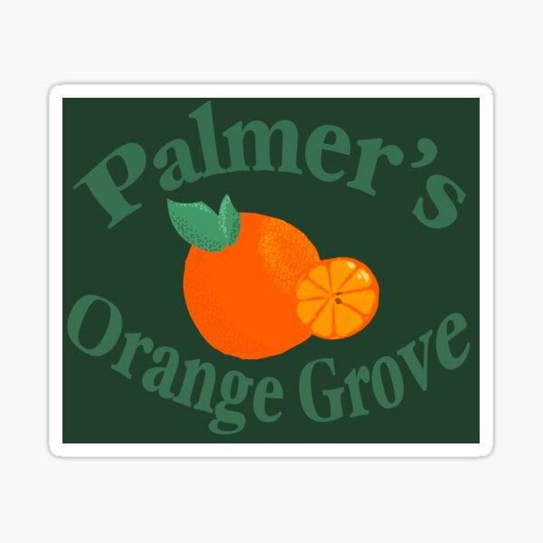 "vintage orange grove logo" Sticker for Sale by asteroid-fella | Redbubble