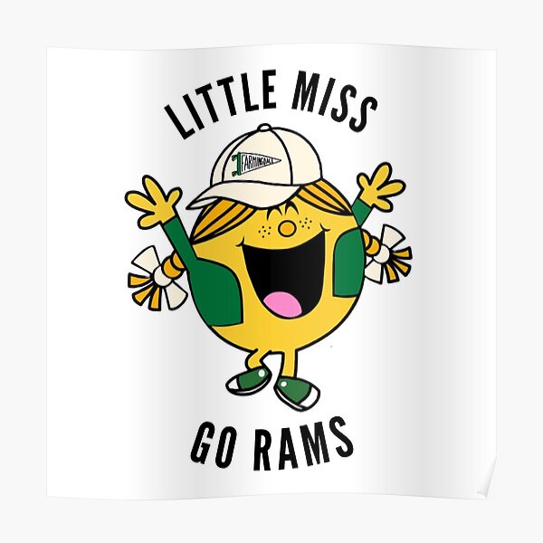 "Lil Miss Go Rams" Poster for Sale by oliviapaz | Redbubble
