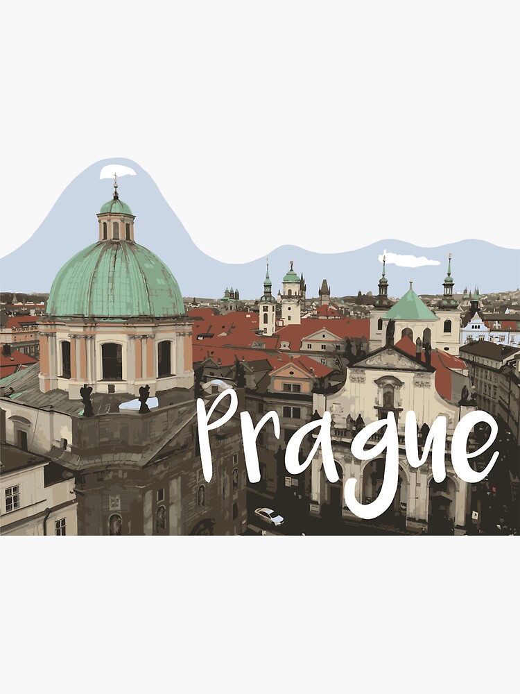 "Prague" Sticker by jessdimu | Redbubble