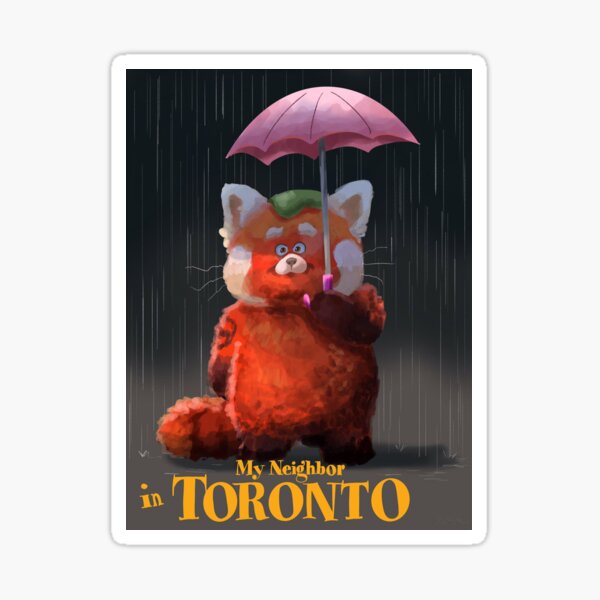 "Turning Red rain" Sticker for Sale by Duane475 | Redbubble