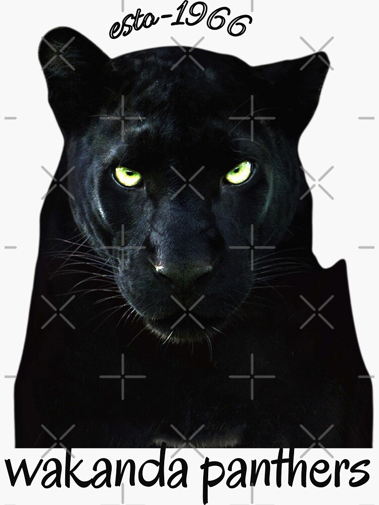 "black Wakanda Panthers, panthers forever" Sticker for Sale by ...