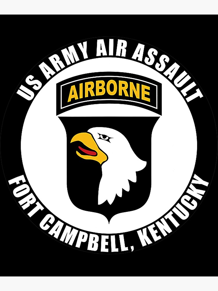 "US Army Air Assault Fort Campbell Kentucky 101st Airborne" Canvas ...