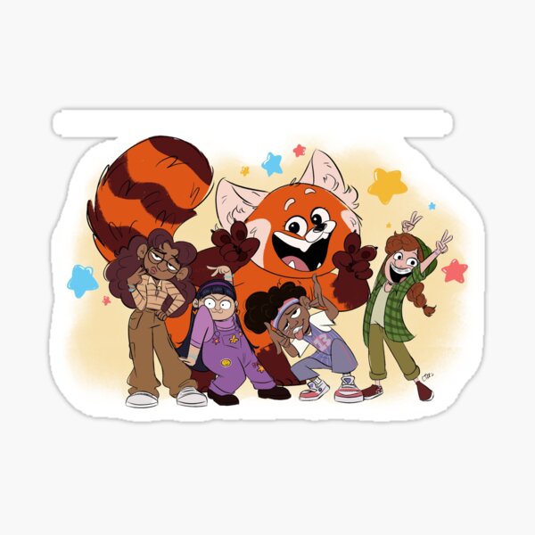 "Turning Red mei lee and friends" Sticker for Sale by Duane475 | Redbubble