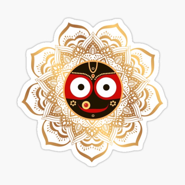 "Jagannath jai Jagannath lord Jagannath " Sticker for Sale by Krishnavi ...