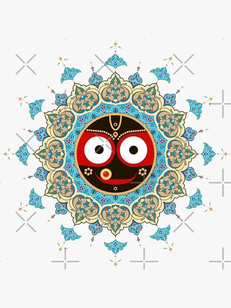 "Jagannath jai Jagannath lord Jagannath " Sticker for Sale by Krishnavi ...