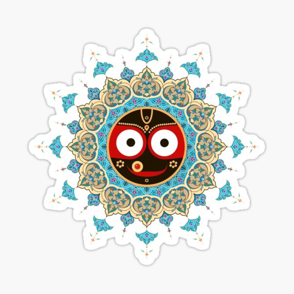 "Jagannath jai Jagannath lord Jagannath " Sticker for Sale by Krishnavi ...