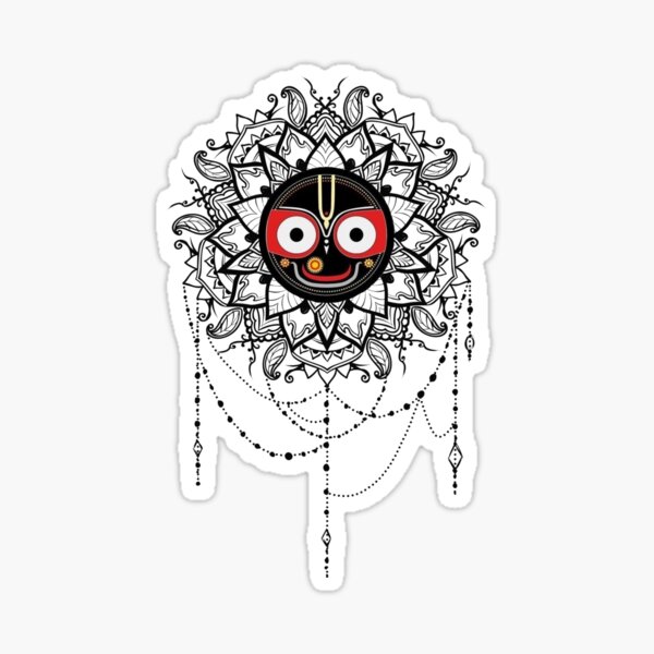 "Jagannath jai Jagannath lord Jagannath " Sticker for Sale by Krishnavi ...