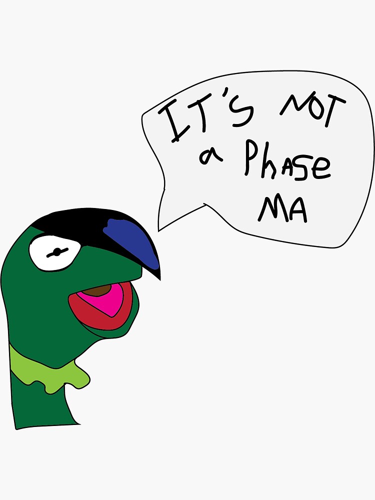 "Emo Kermit" Sticker for Sale by Ely Carter-Williamson | Redbubble