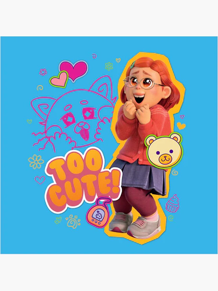 "Turning Red Mei Too Cute" Sticker for Sale by Duane475 | Redbubble