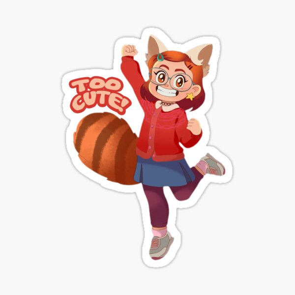 "Turning Red anime Mei " Sticker for Sale by Duane475 | Redbubble