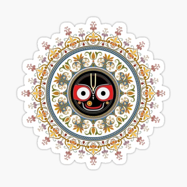 "Jagannath jai Jagannath lord Jagannath " Sticker for Sale by Krishnavi ...