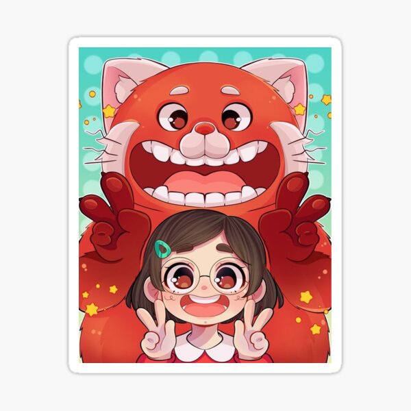 "Turning Red and Mei " Sticker for Sale by Duane475 | Redbubble