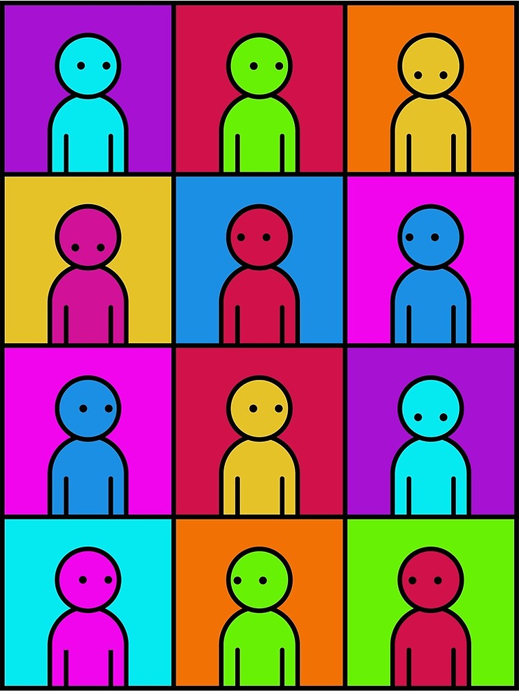 "Pop Art People Grid " Poster for Sale by jellysmith | Redbubble