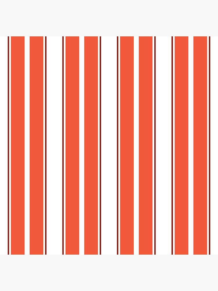 "Outrageous Orange Two Color Picnic Stripes | Design" Sticker for Sale ...
