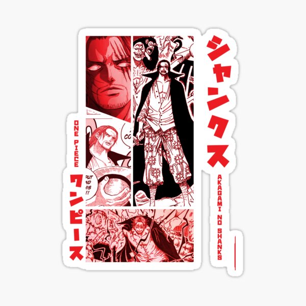 "Akagami no Shanks" Sticker for Sale by Wibukebab | Redbubble