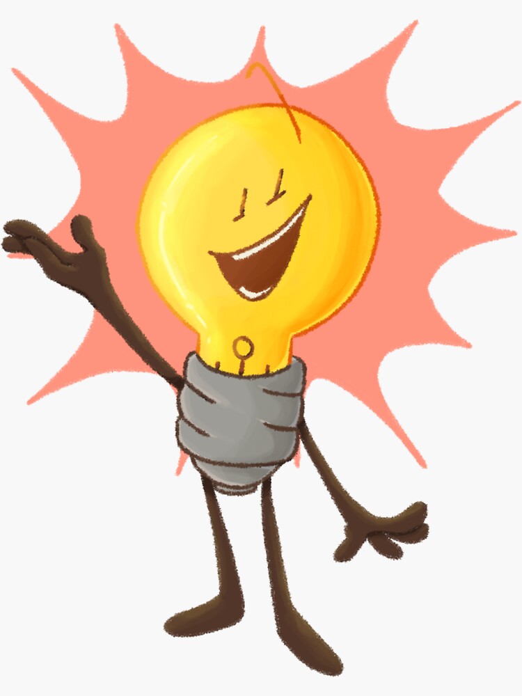 "Lightbulb II" Sticker for Sale by ZincKnives | Redbubble