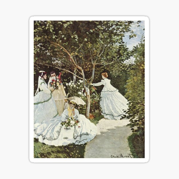 "Women in the Garde - Claude Monet " Sticker for Sale by ...