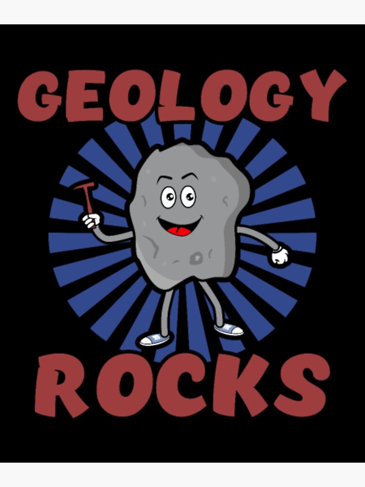 "Funny Geology Rocks Kawaii Rock Design" Poster for Sale by ChasieBino ...