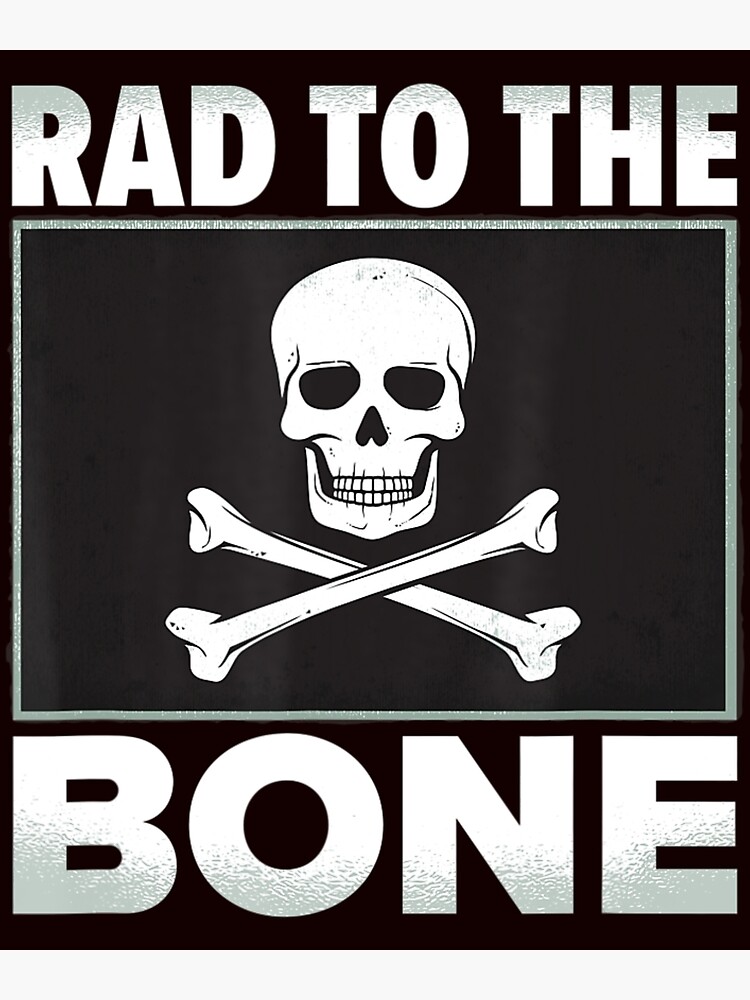 "Rad To The Bone Radiology Rocking Skeleton Hand Radiologist" Art Print ...