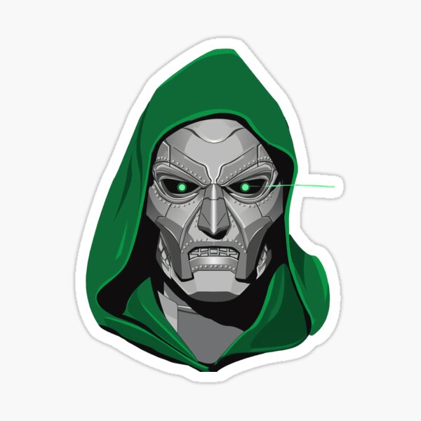 "Doctor Doom" Sticker for Sale by walkerelijas | Redbubble