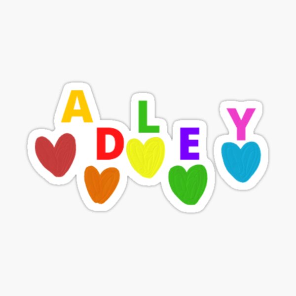 " Youtube A For Adley" Sticker for Sale by aurtup | Redbubble