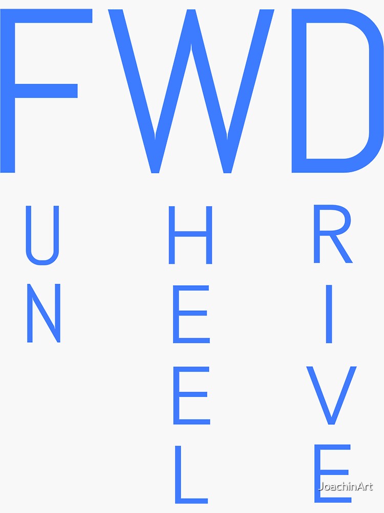 "Fun Wheel Drive-Car enthusiast design" Sticker for Sale by JoachinArt ...