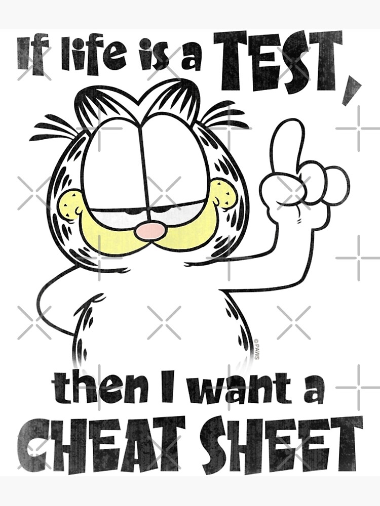 " Cheat Sheet " Poster for Sale by JackSpark17 | Redbubble