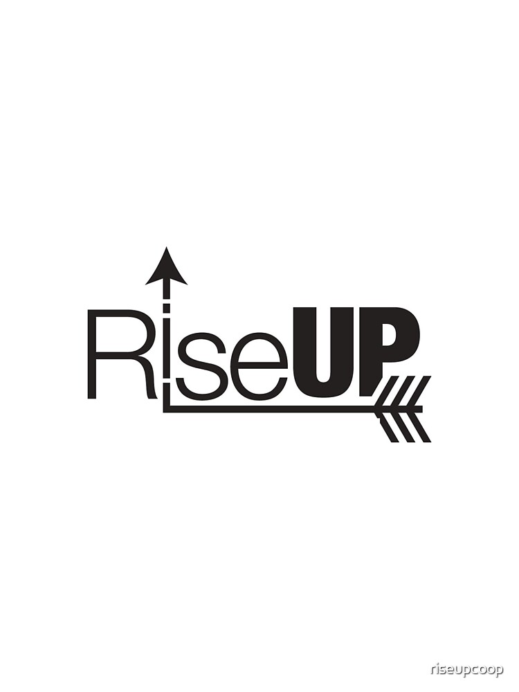 "RiseUP black logo" Sticker for Sale by riseupcoop | Redbubble