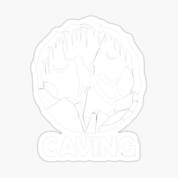 "Caving Exploring Hobby Explorer Cave Expert" Sticker for Sale by ...