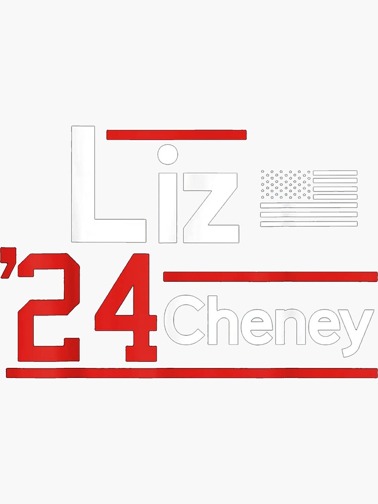 "Liz cheney logo" Sticker for Sale by MoneciaSerna | Redbubble