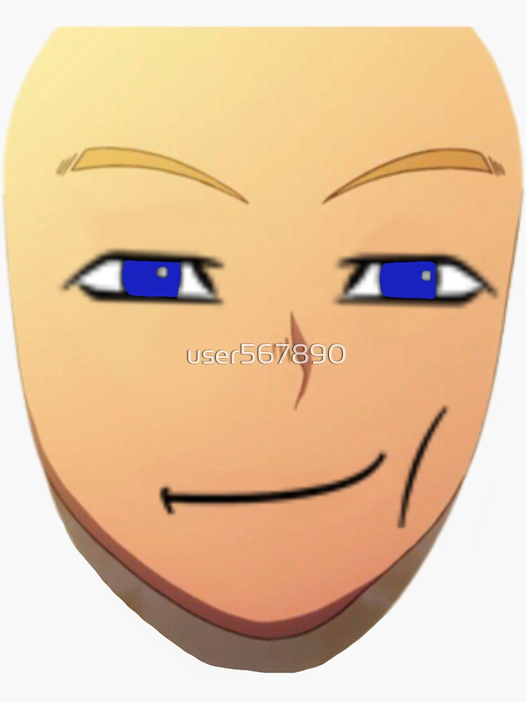 "Mirio Togata Roblox Face" Sticker for Sale by user567890 | Redbubble