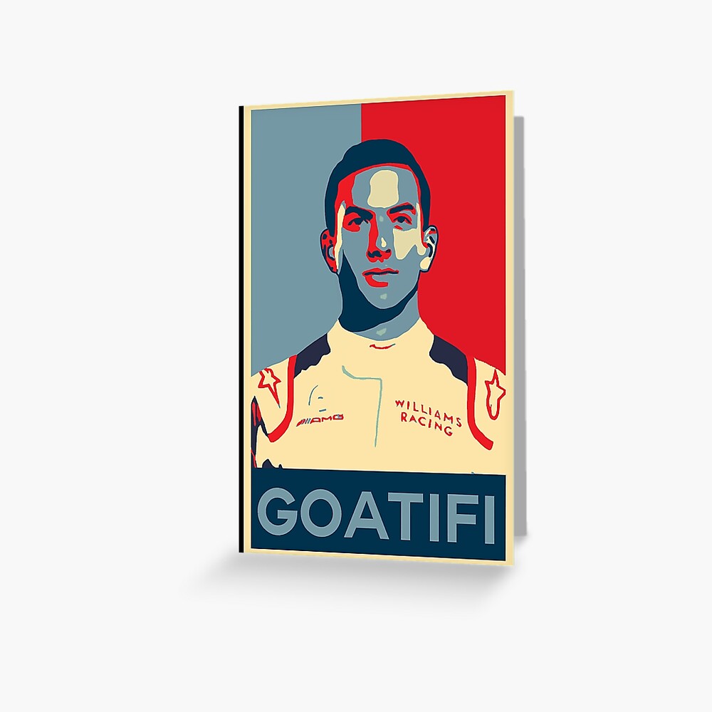 "Nicholas Latifi Goatifi meme - Hope Poster Style" Greeting Card for ...