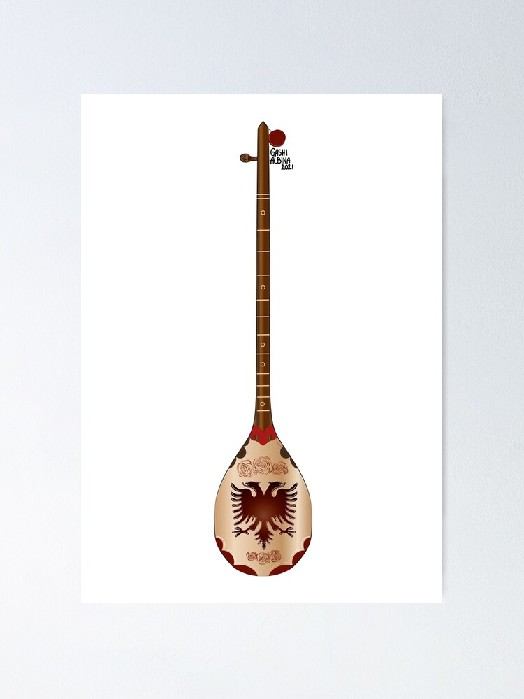 "Illustration "Cifteli" In color" Poster for Sale by AlbinaGashi ...