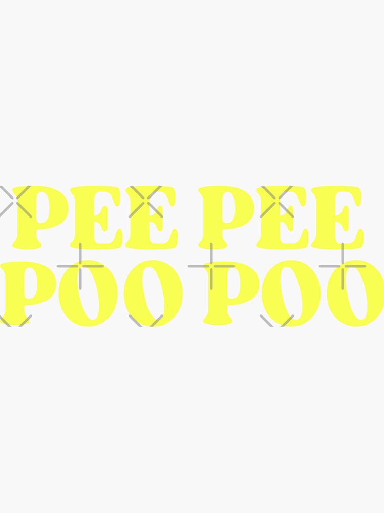 "Pee Pee Poo Poo Hat" Sticker for Sale by dgavisuals | Redbubble