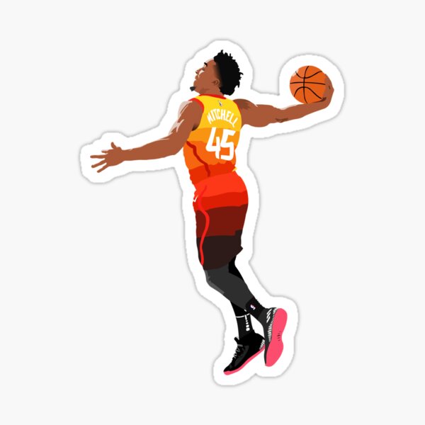 "Donovan Mitchell" Sticker for Sale by glovanogyta41 | Redbubble